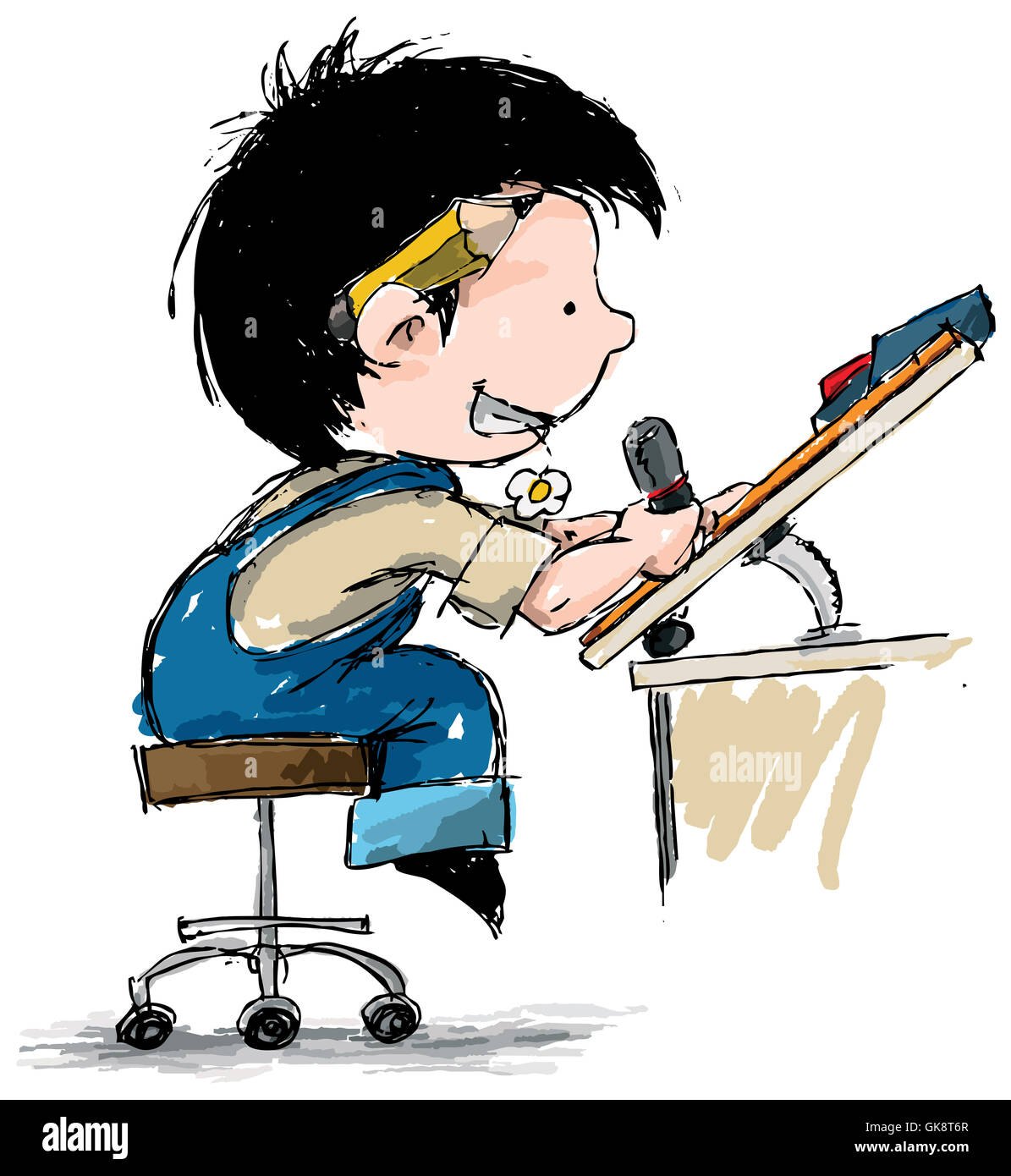 Drawing board ruler hi-res stock photography and images - Alamy