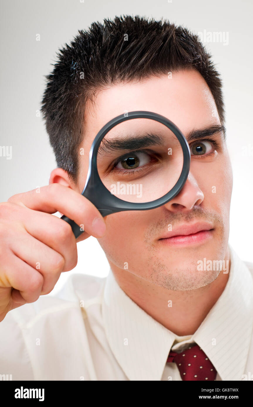 face look glancing Stock Photo - Alamy