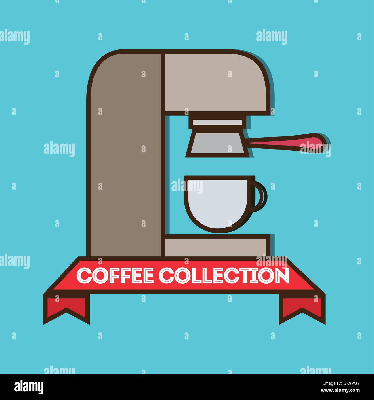 coffee machine design , vector illustration Stock Vector Image & Art ...