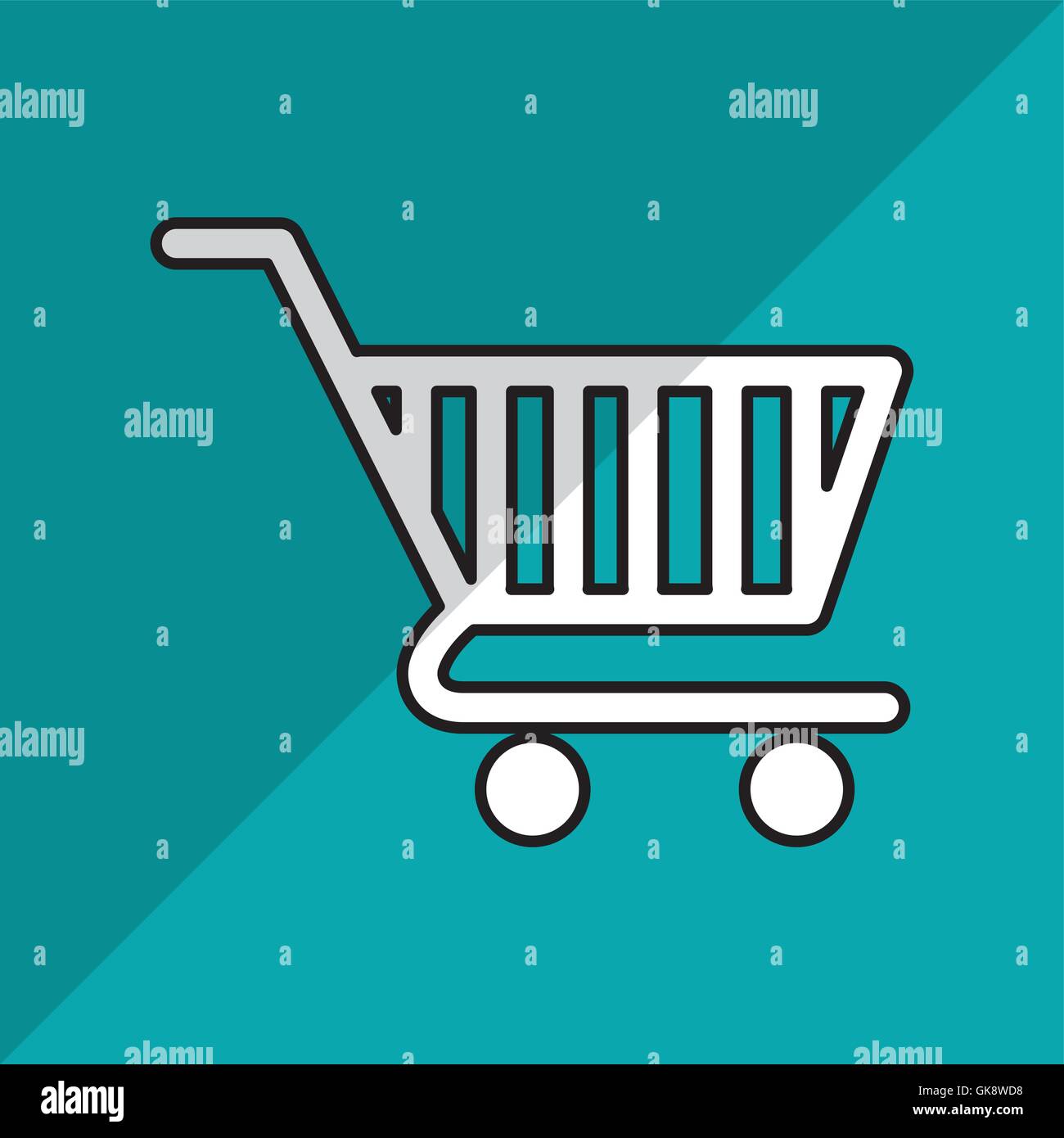 shopping cart design , vector illustration Stock Vector Image & Art - Alamy