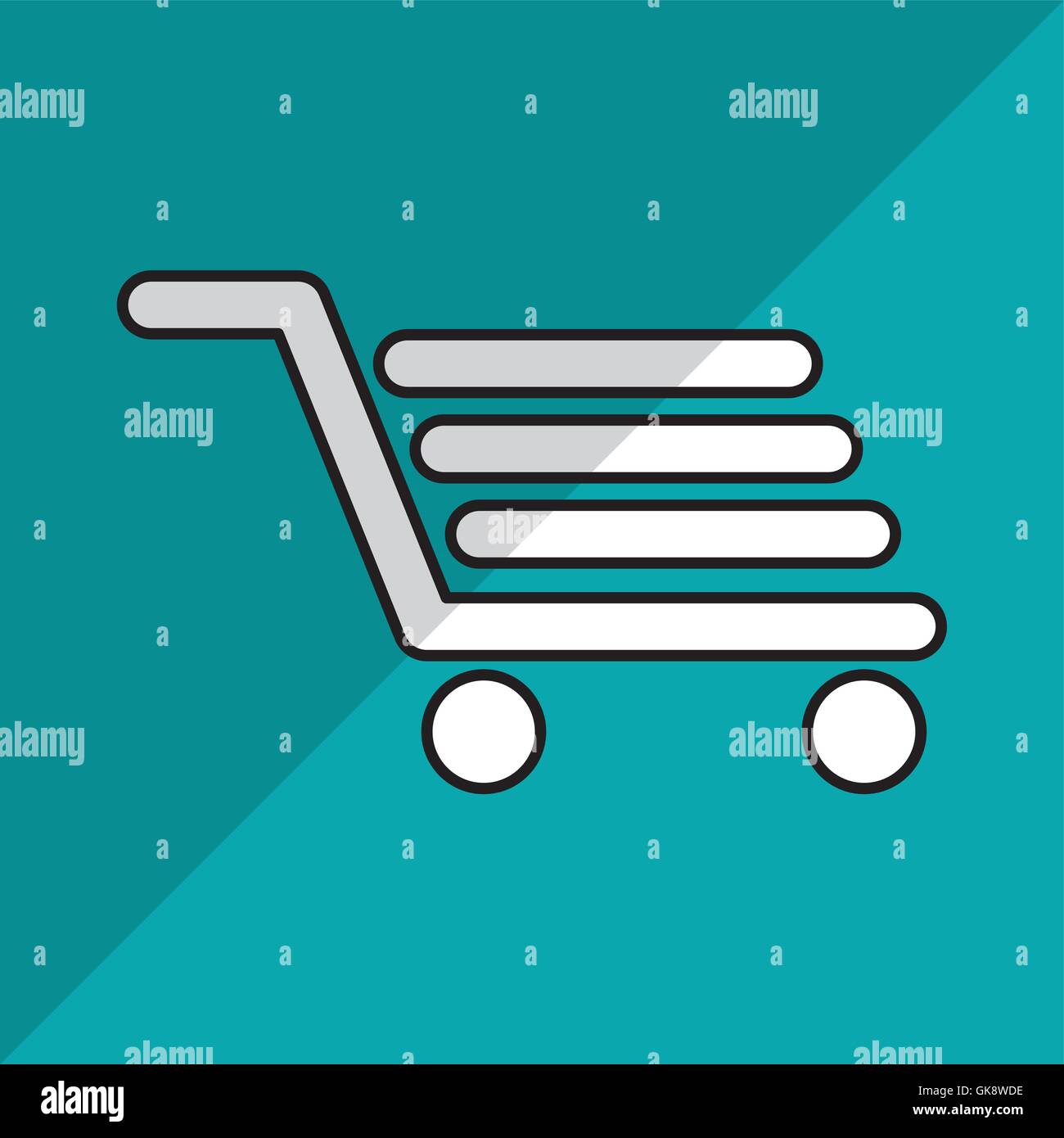 shopping cart design , vector illustration Stock Vector Image & Art - Alamy