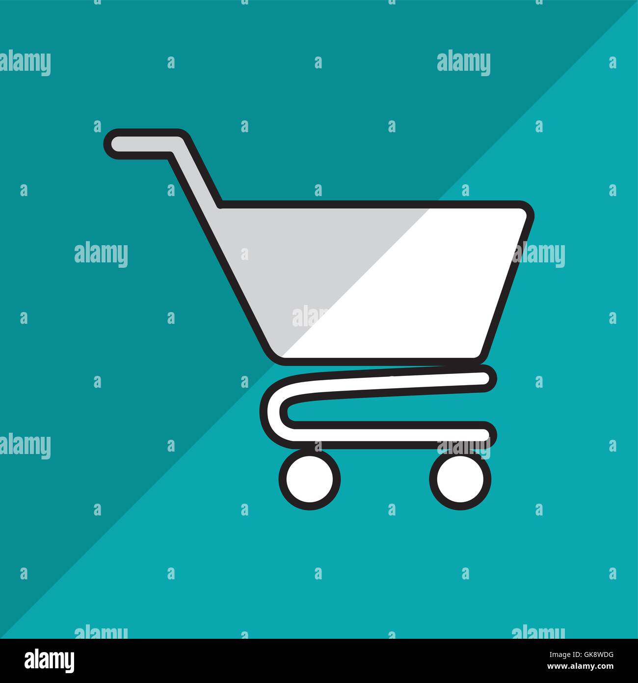 shopping cart design , vector illustration Stock Vector Image & Art - Alamy