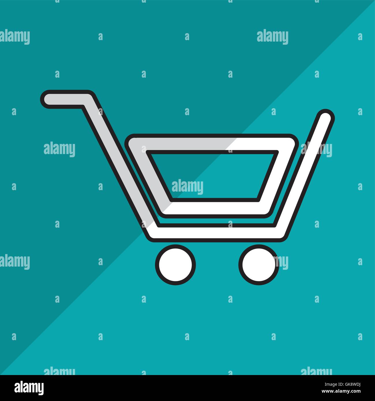 shopping cart design , vector illustration Stock Vector Image & Art - Alamy