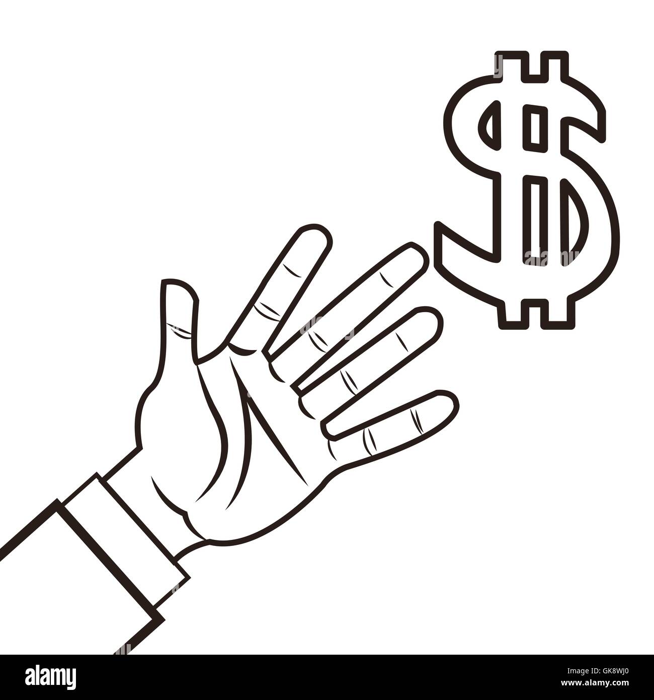 hand money financial sketch design Stock Vector Image & Art - Alamy