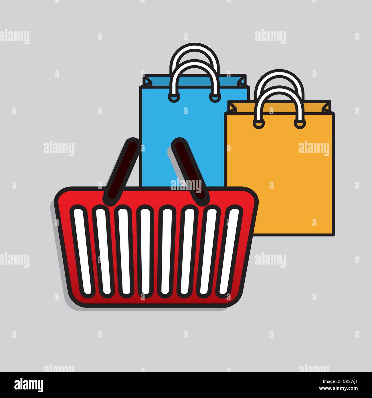 shopping basket design , vector illustration Stock Vector Image & Art ...