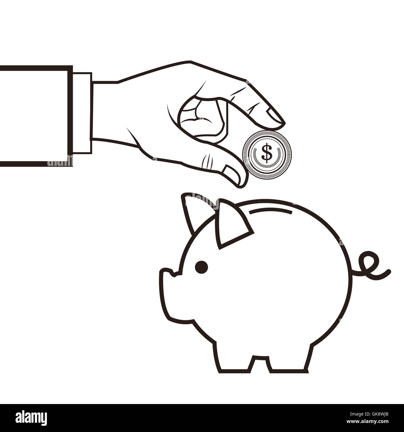 money financial sketch design Stock Vector Image & Art - Alamy