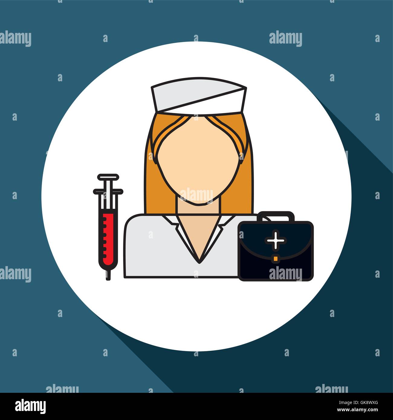 nurse icon design , vector illustration Stock Vector Image & Art - Alamy