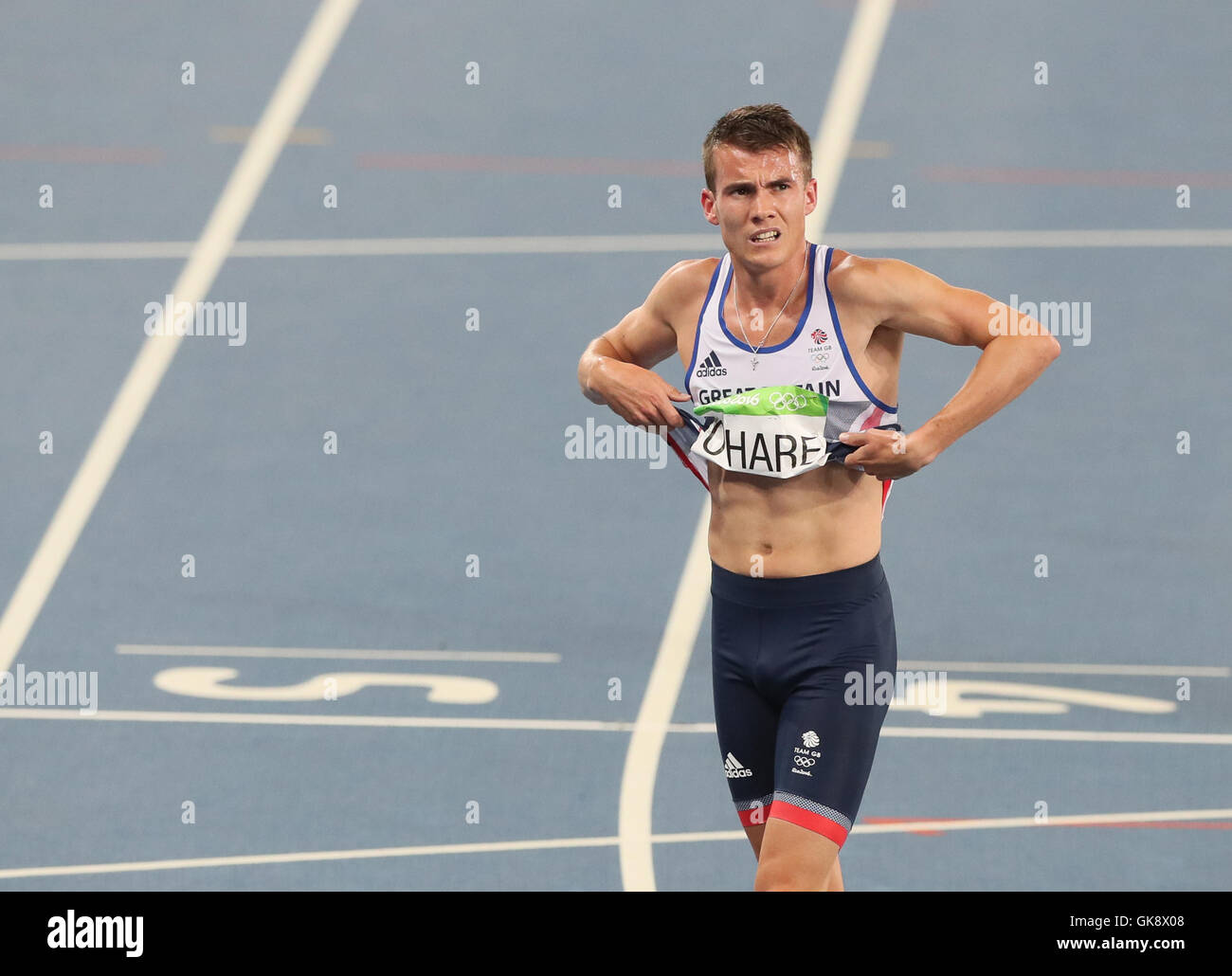 Great Britain's Chris O'Hare appears dejected following the second semi ...