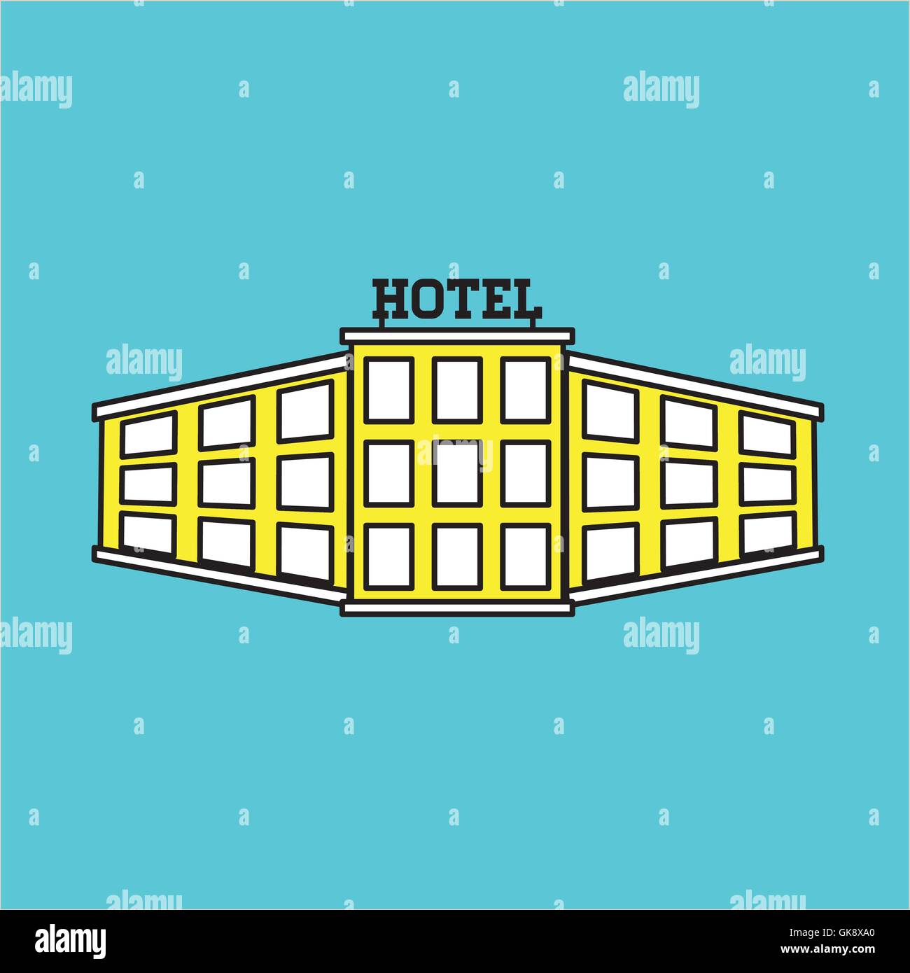 Hotel vector illustration , vector icon Stock Vector Image & Art - Alamy