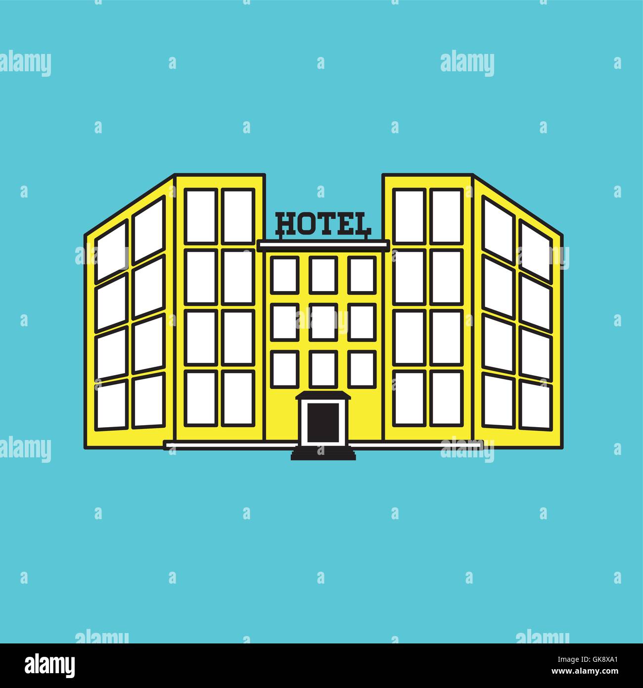 Hotel vector illustration , vector icon Stock Vector Image & Art - Alamy