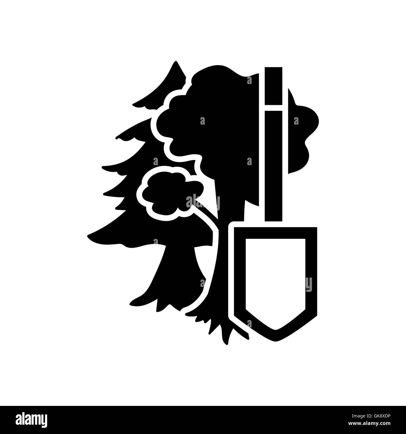 Environment Protection Sticker. Ecology and nature protection icon ...