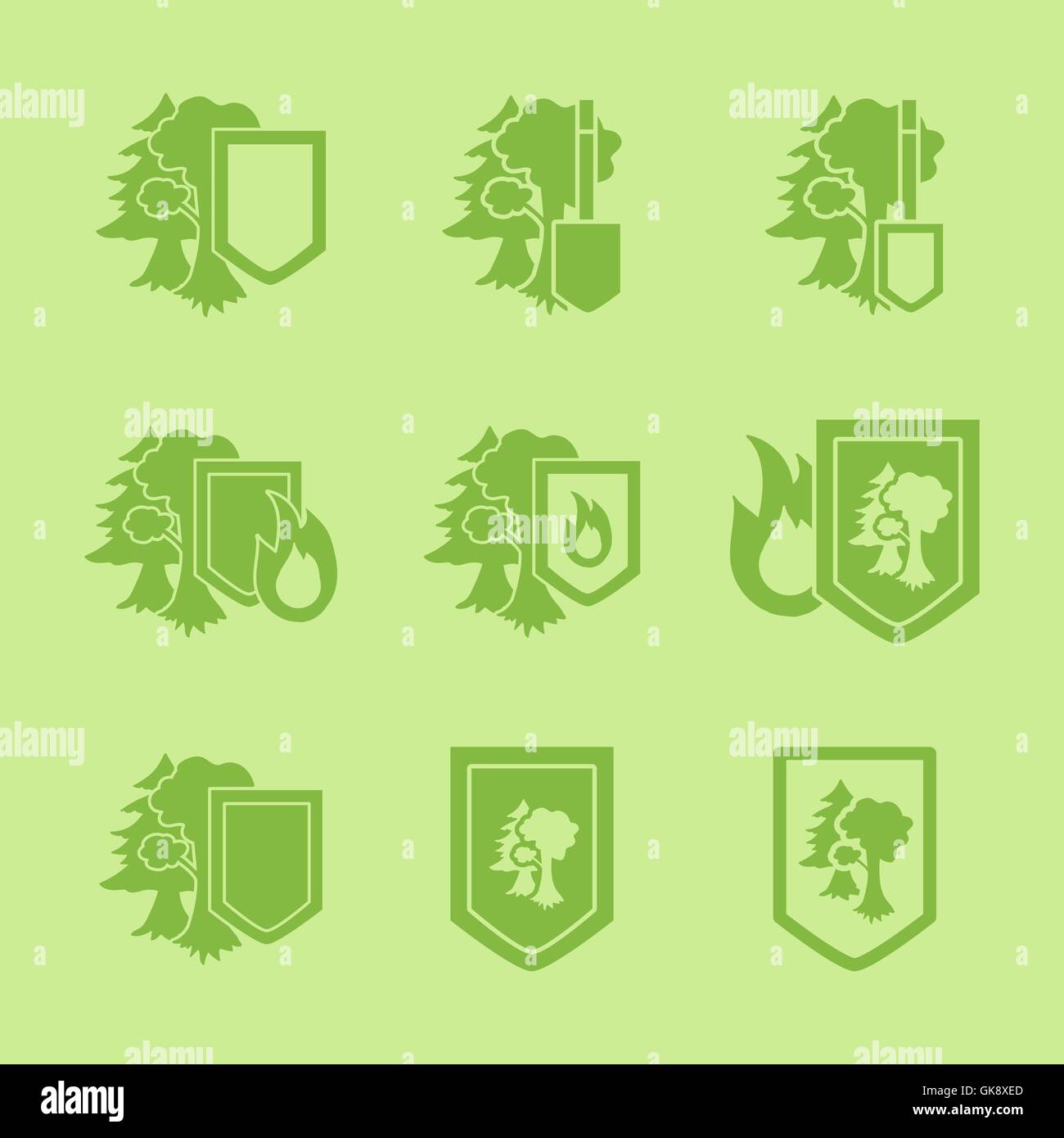 Environment Protection Stickers Set. Ecology and nature protection icon ...