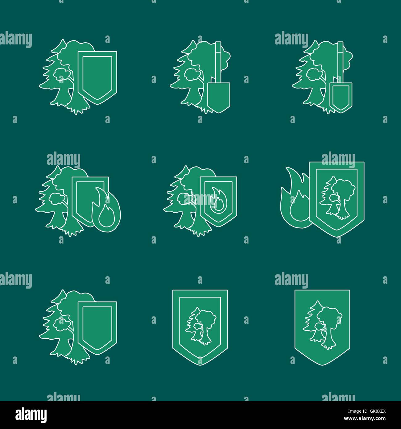 Environment Protection Stickers Set. Ecology and nature protection icon ...