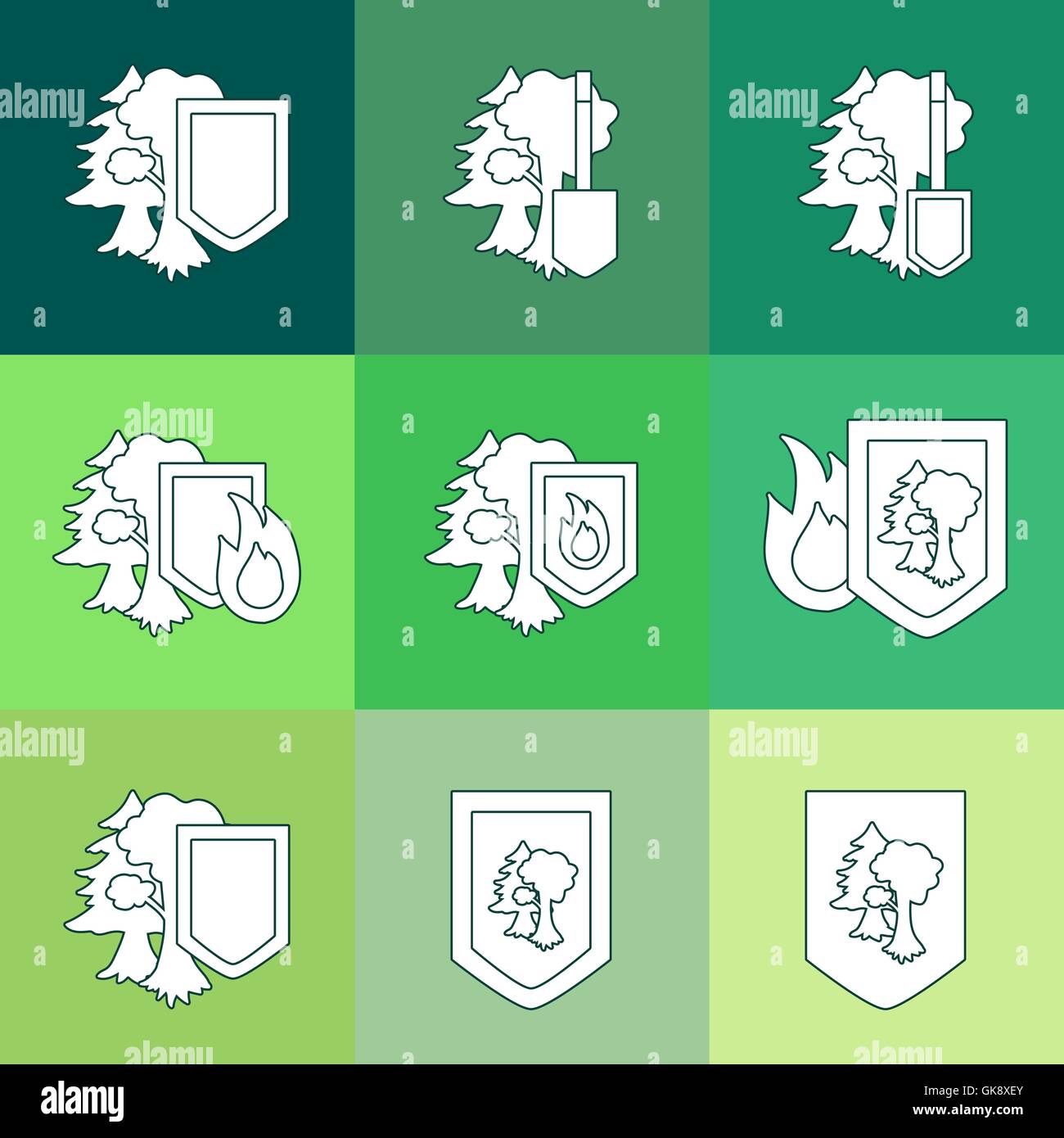 Environment Protection Stickers Set. Ecology and nature protection icon ...