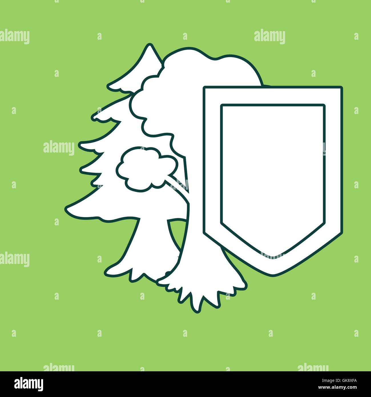 Environment Protection Sticker. Ecology and nature protection icon ...