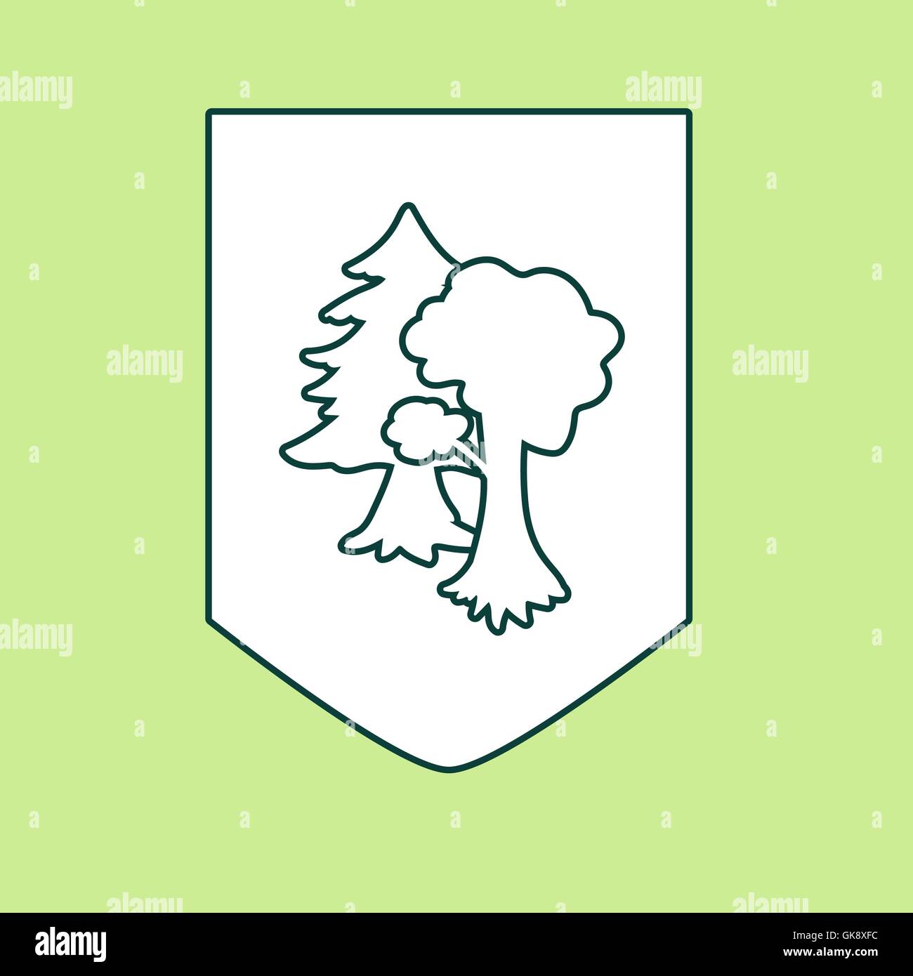 Environment Protection Sticker. Ecology and nature protection icon ...