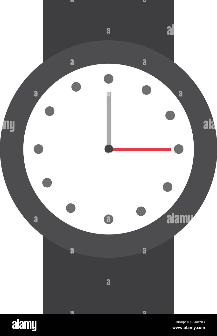 time clock watch icon Stock Vector Image & Art - Alamy