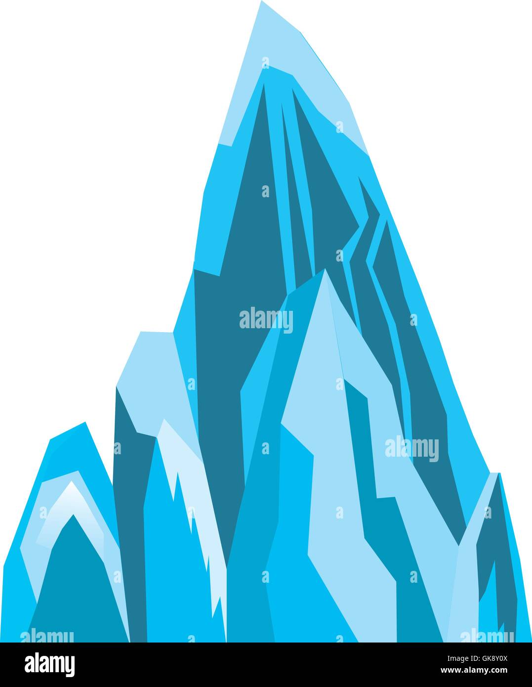 Ice Mountain isolated icon Stock Vector Image & Art - Alamy