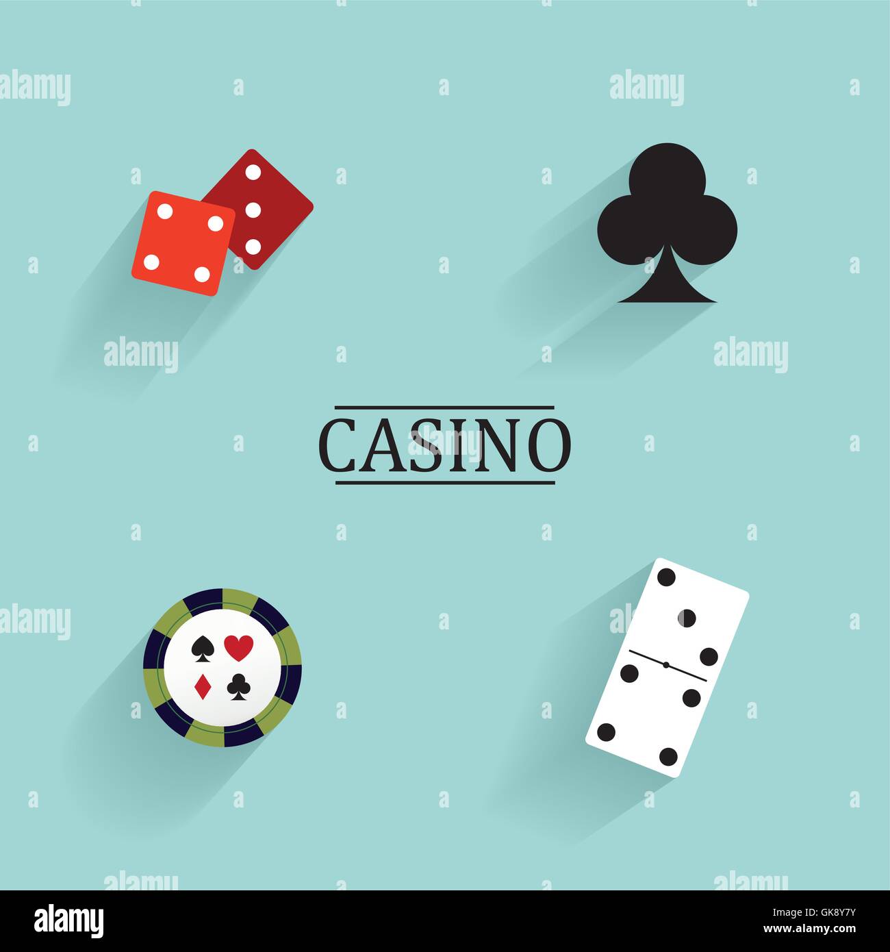 Abstract Casino Objects Stock Vector Image & Art - Alamy