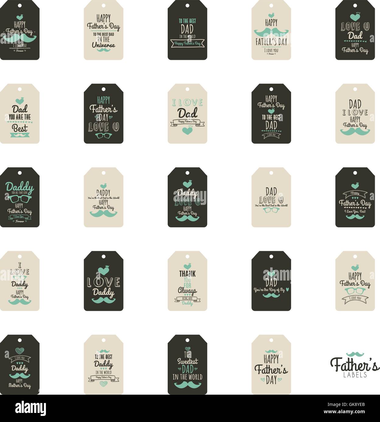 father day labels Stock Vector Image & Art - Alamy