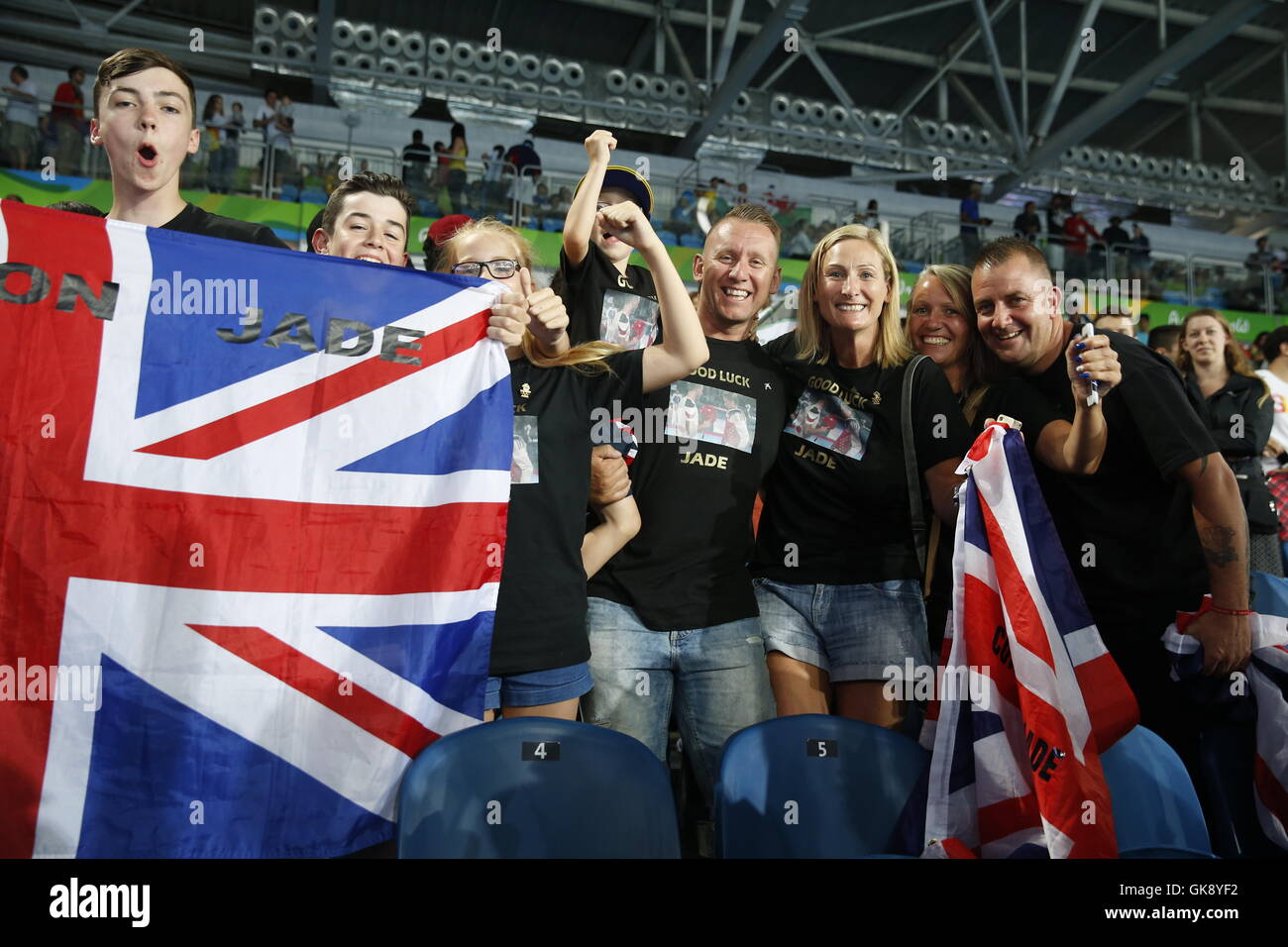 Jade Jones's family including mother and step father celebrate her ...