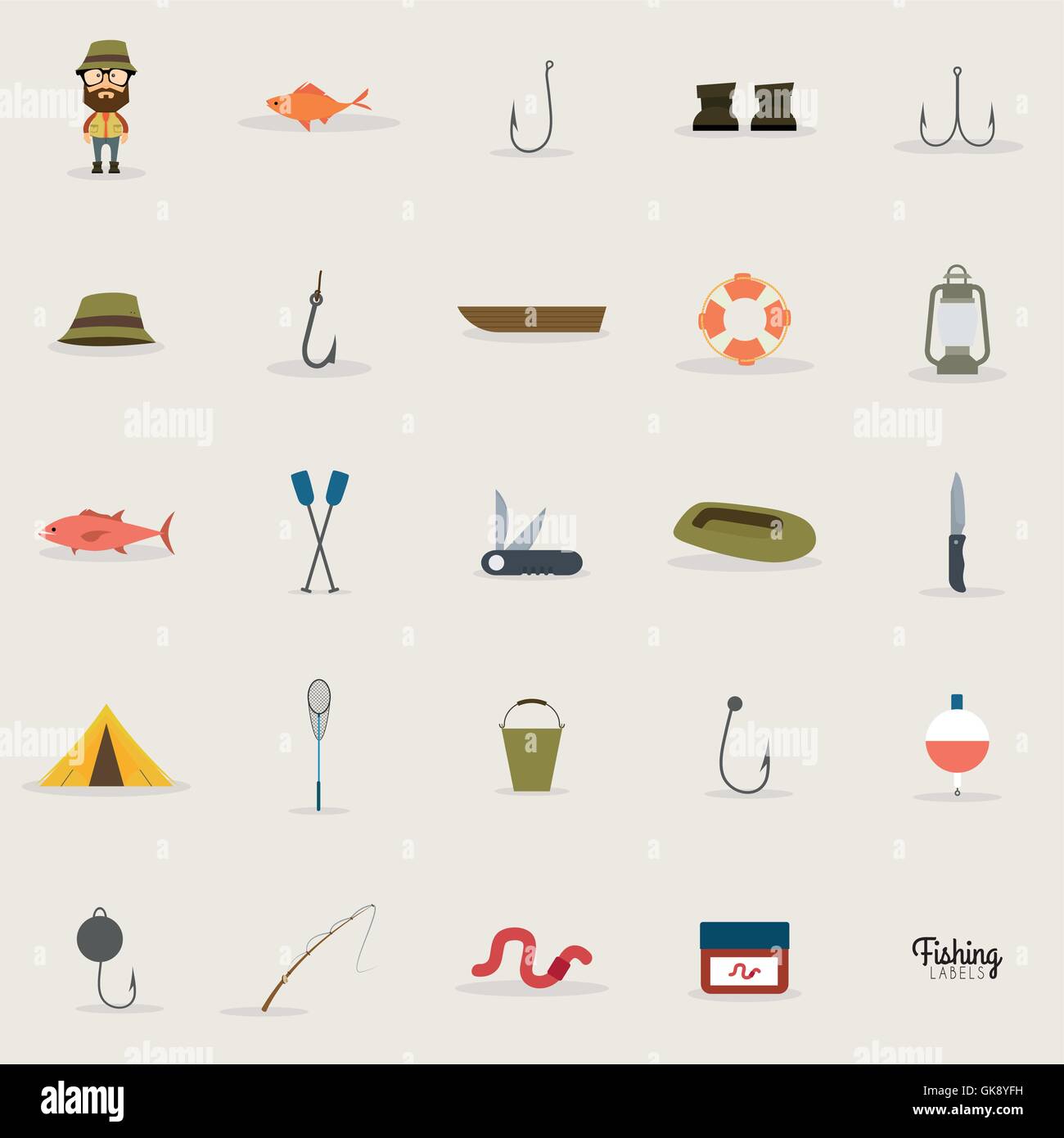 Abstract Fishing Object Stock Vector Image & Art - Alamy