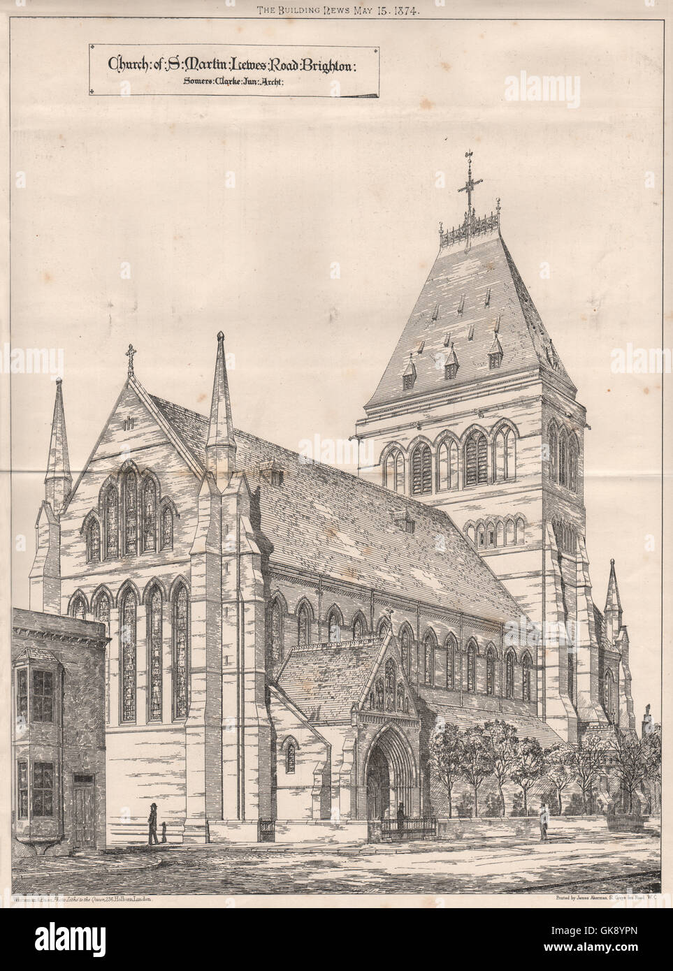 Church of St. Martin, Lewis Road, Brighton; Somers Clarke Jan Archt ...