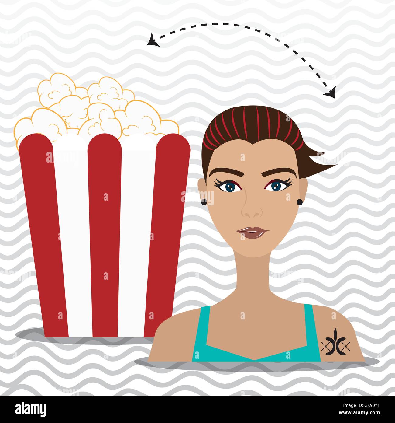 Movies screening Stock Vector Images - Alamy