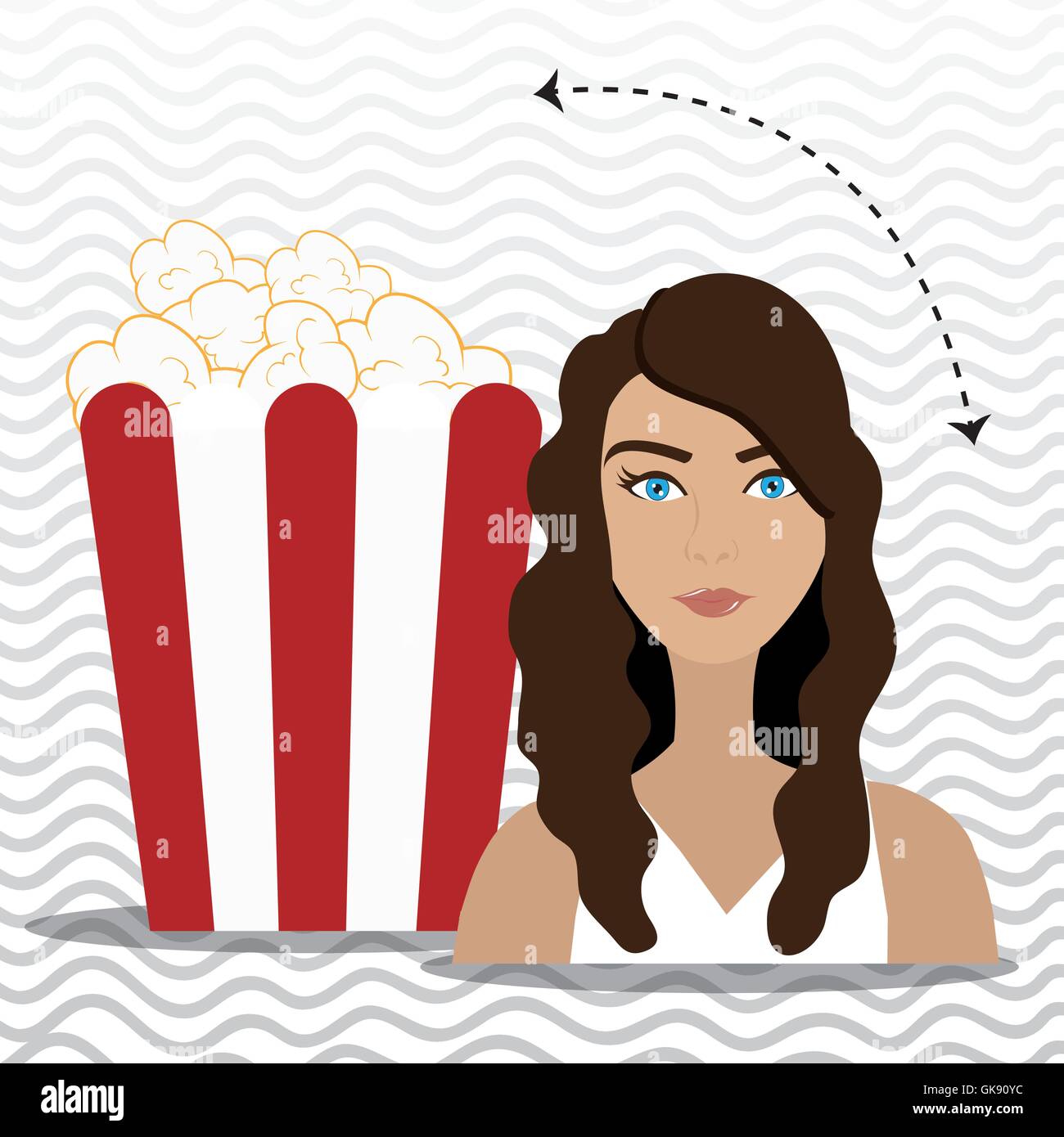 Movies screening Stock Vector Images - Alamy