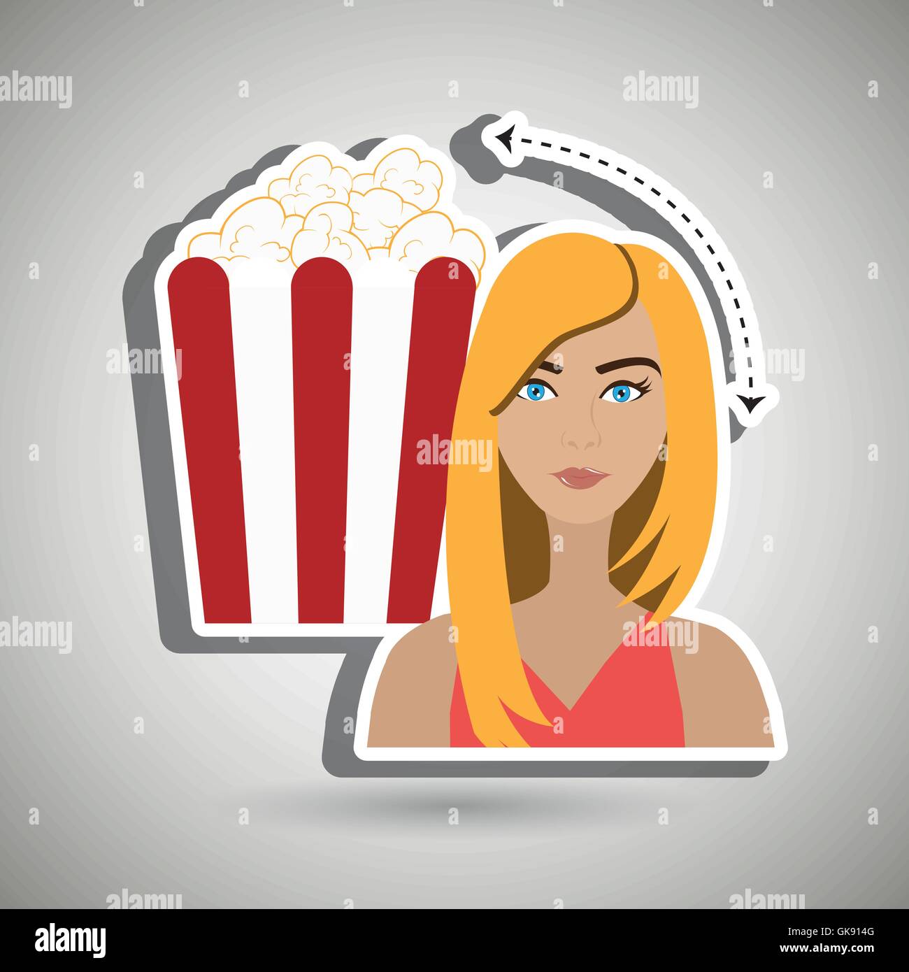 Movies screening Stock Vector Images - Alamy
