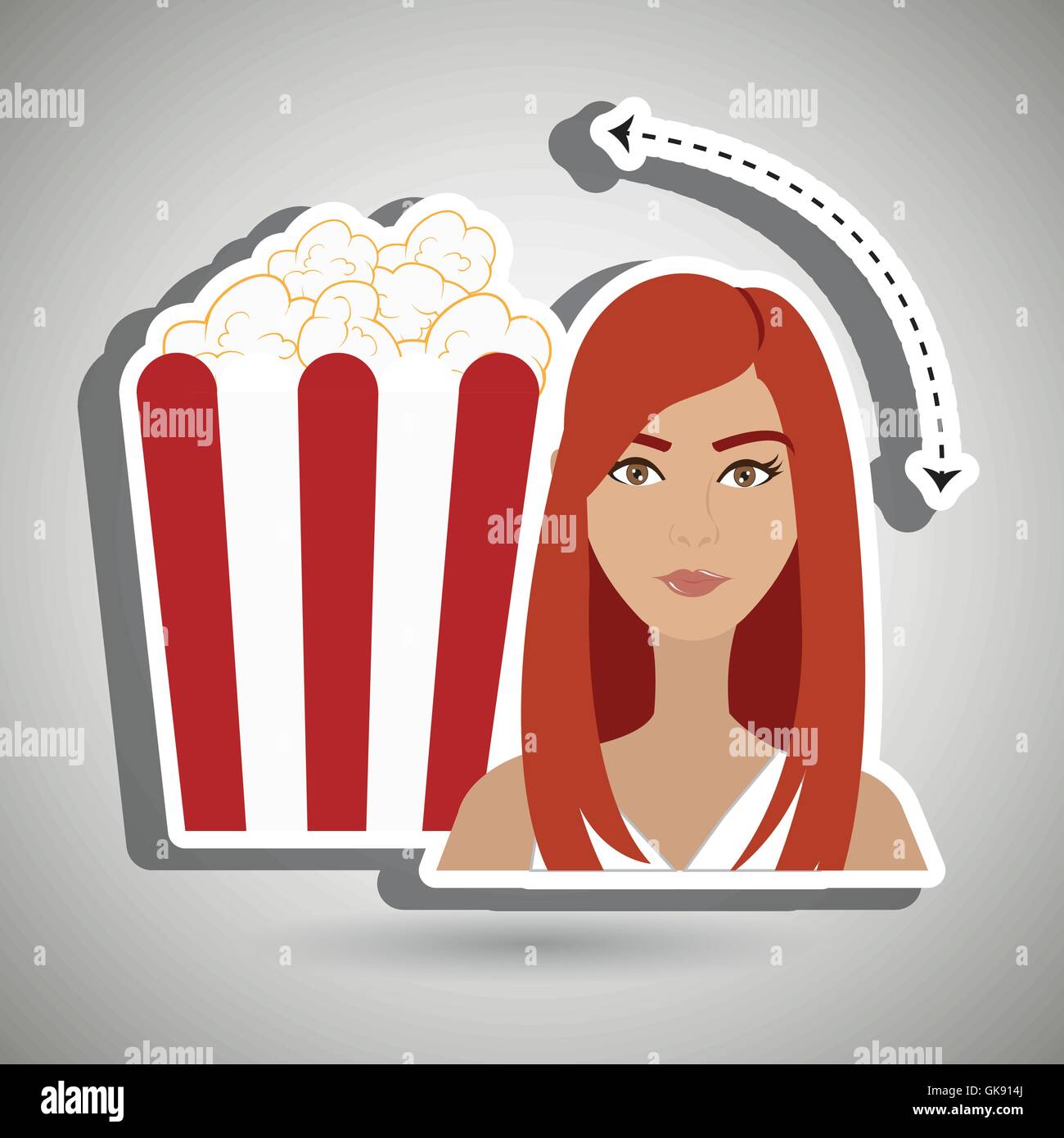 Movies screening Stock Vector Images - Alamy