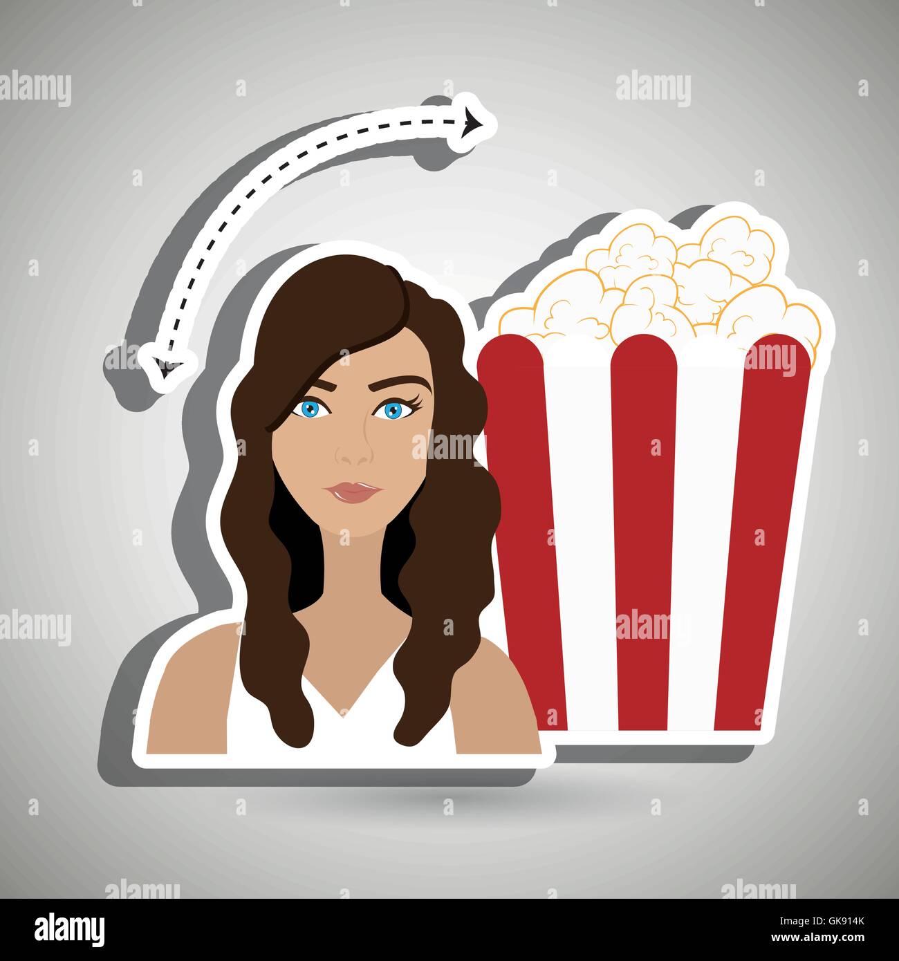 Movies screening Stock Vector Images - Alamy