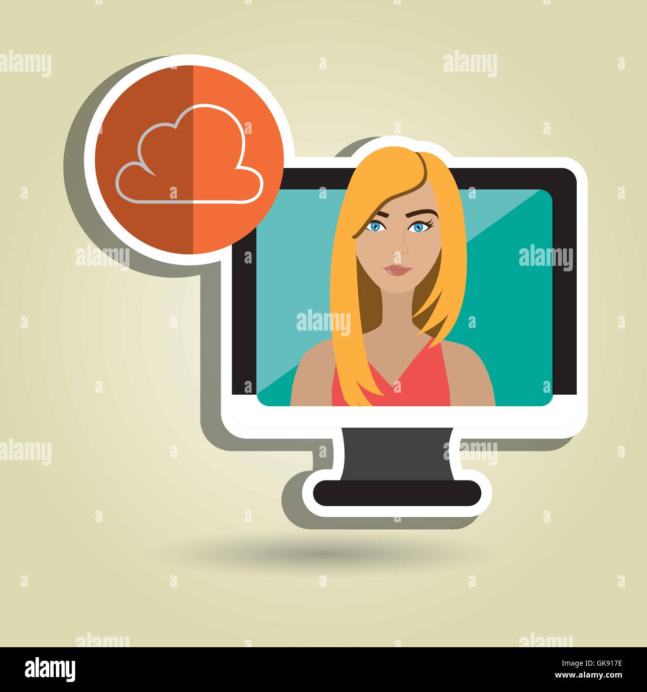 character laptop cellphone app Stock Vector Image & Art - Alamy