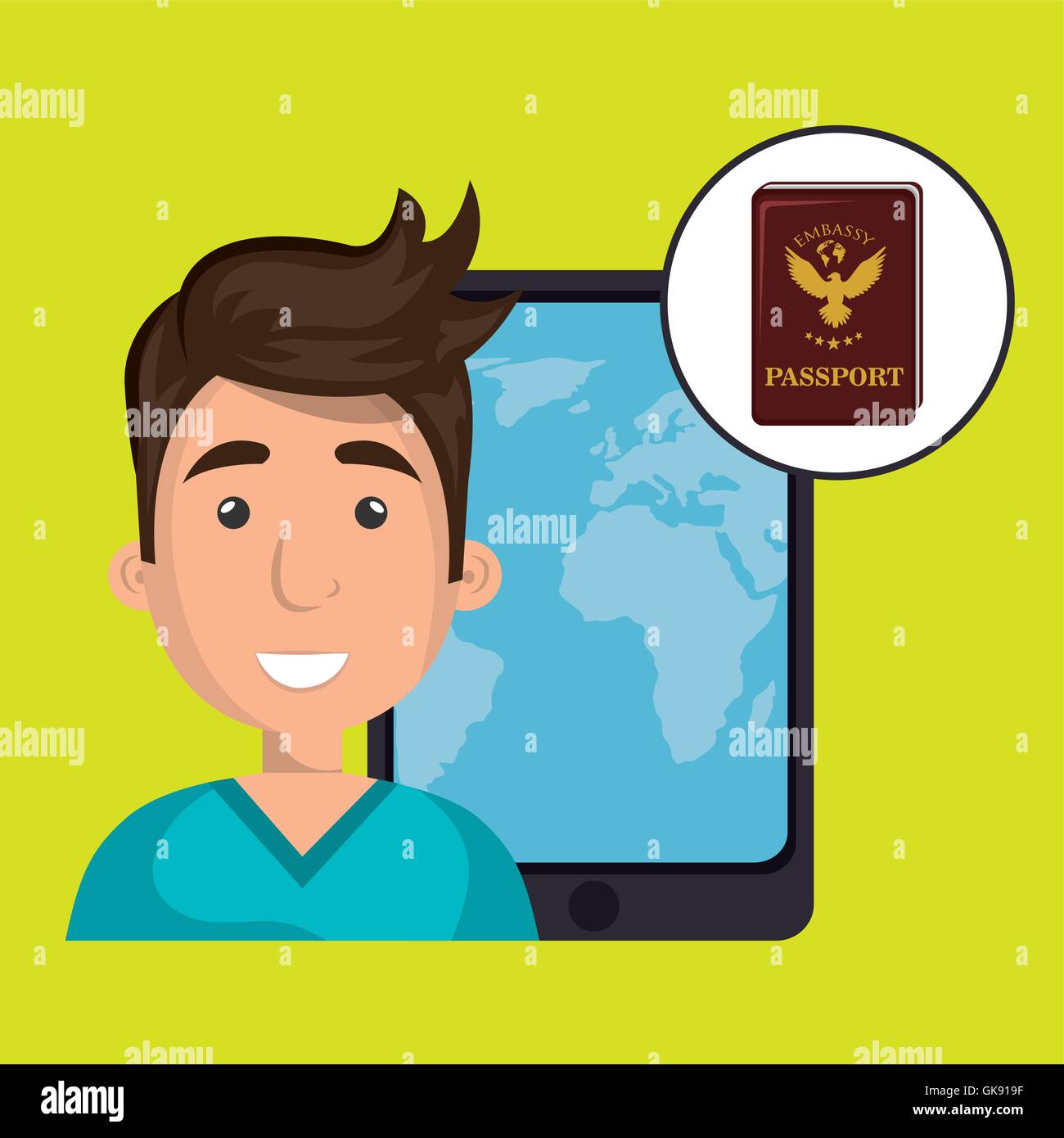 man travel map world Stock Vector Image & Art - Alamy