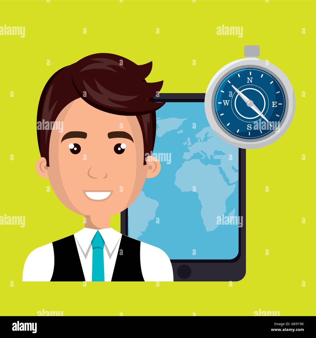 man travel map world Stock Vector Image & Art - Alamy