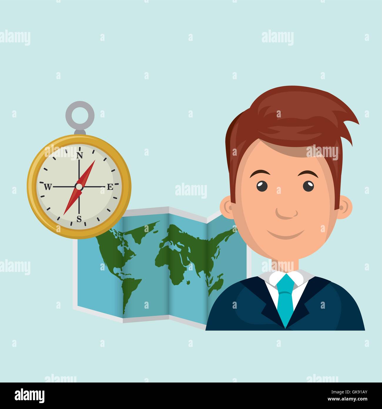 man map world global travel Stock Vector Image & Art - Alamy