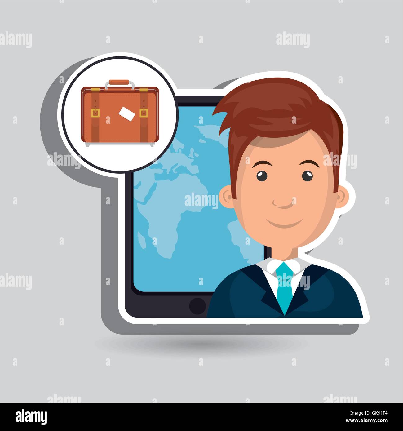 man travel map world Stock Vector Image & Art - Alamy