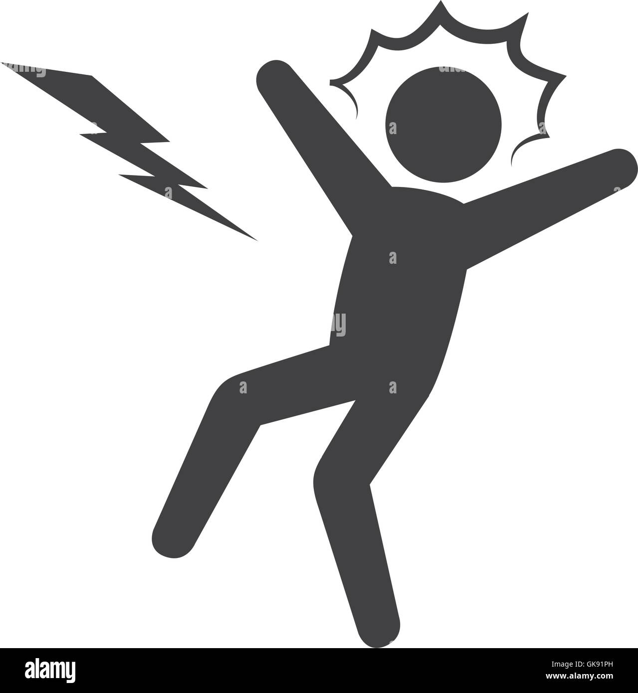 Electricity danger electrocution Stock Vector Images - Alamy