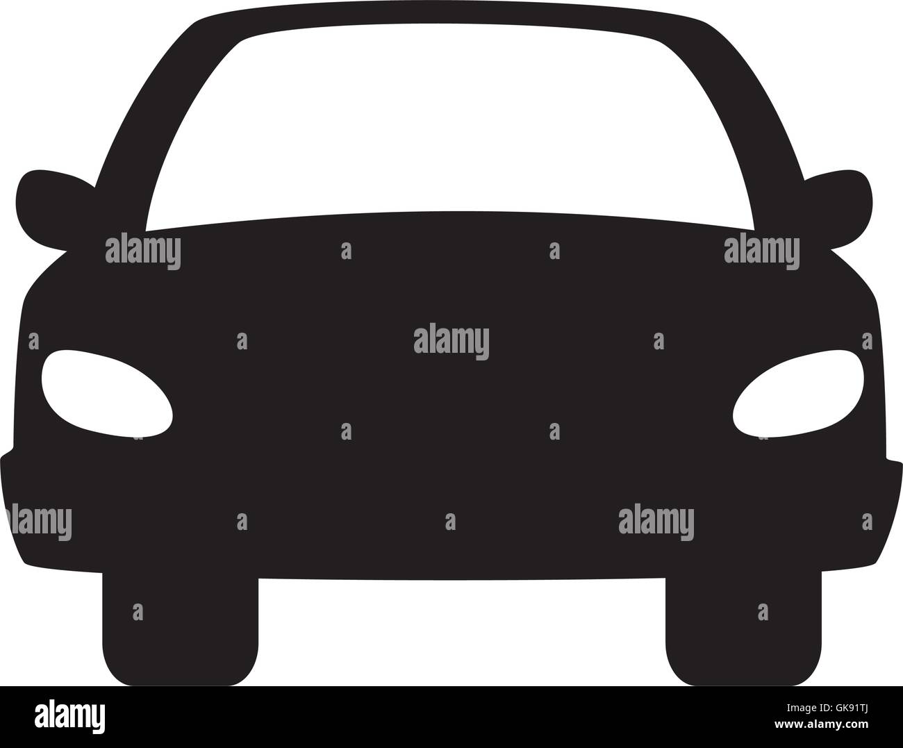 car auto front icon vector graphic Stock Vector Image & Art - Alamy