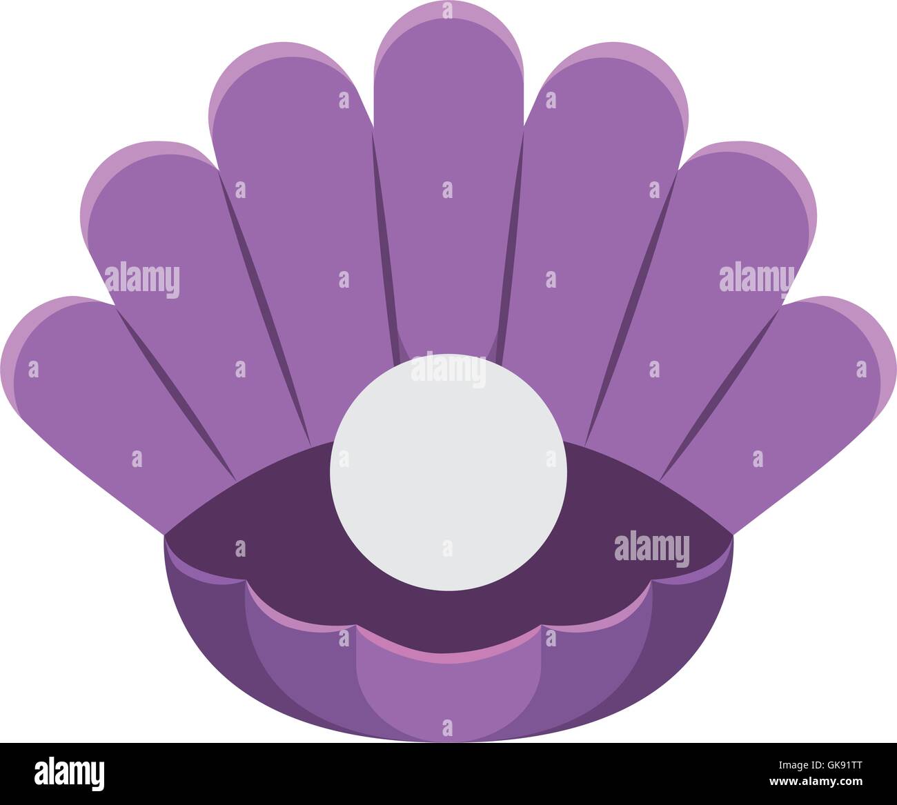 Pearl in open sea Stock Vector Images - Alamy