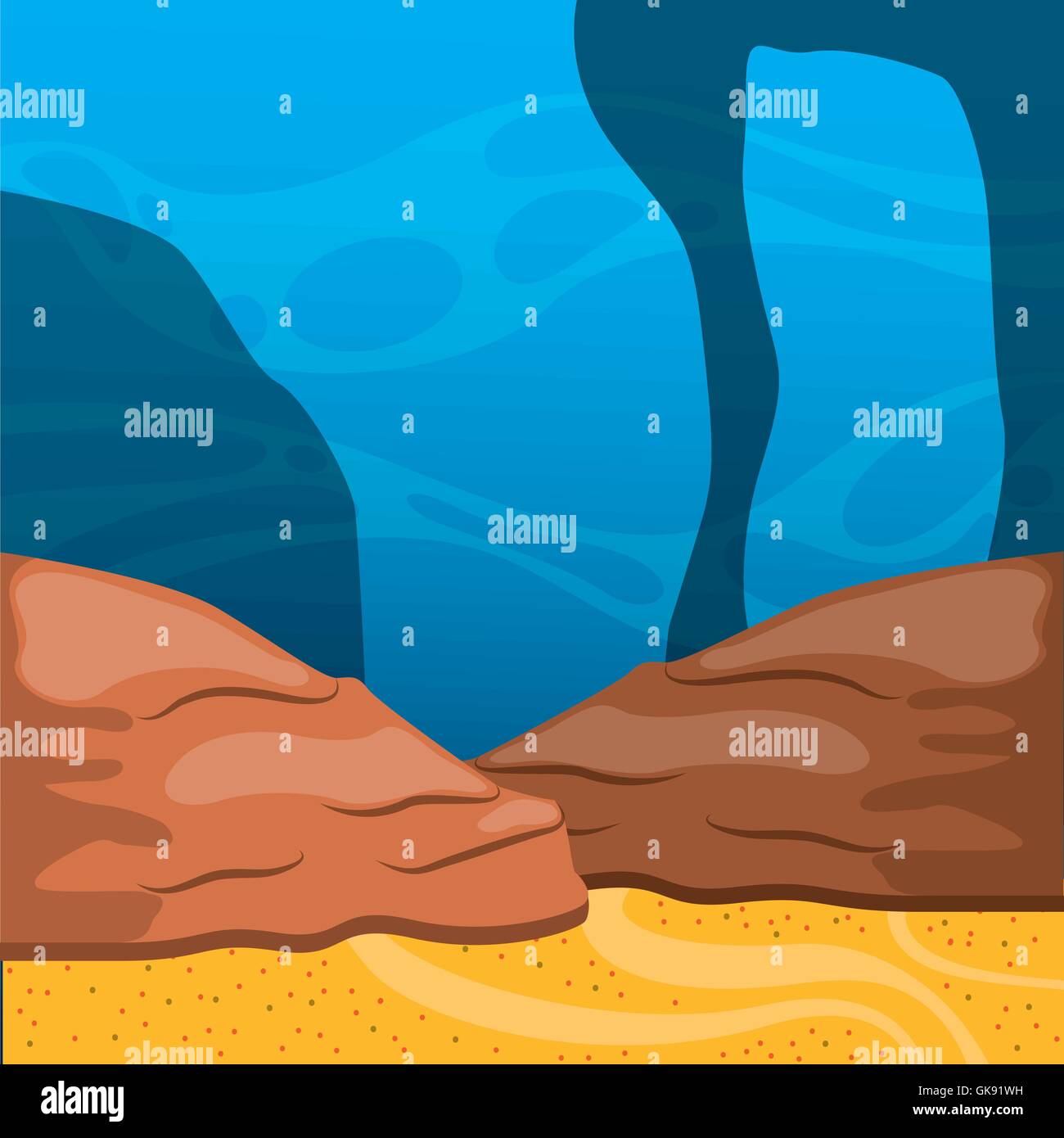 seabed landscape isolated icon Stock Vector Image & Art - Alamy
