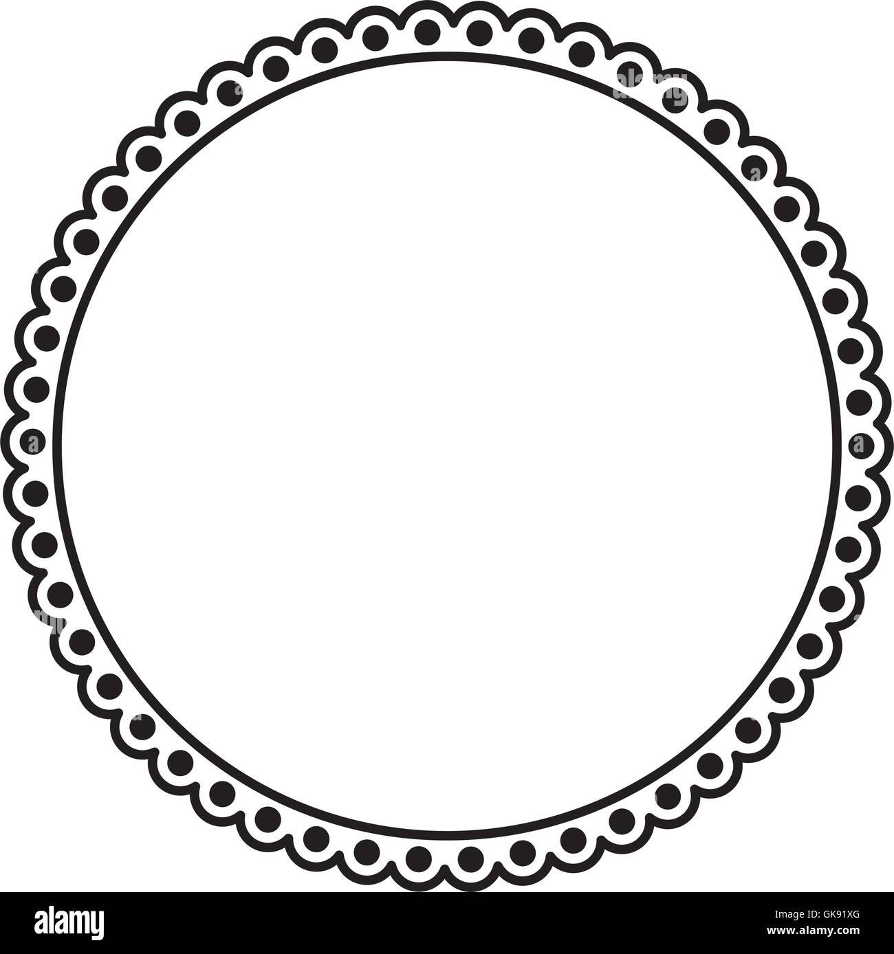 circle frame elegant isolated icon Stock Vector Image & Art - Alamy