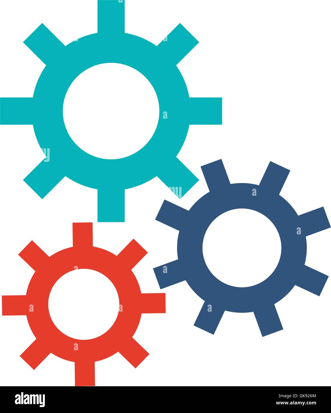 gears machine work icon Stock Vector Image & Art - Alamy