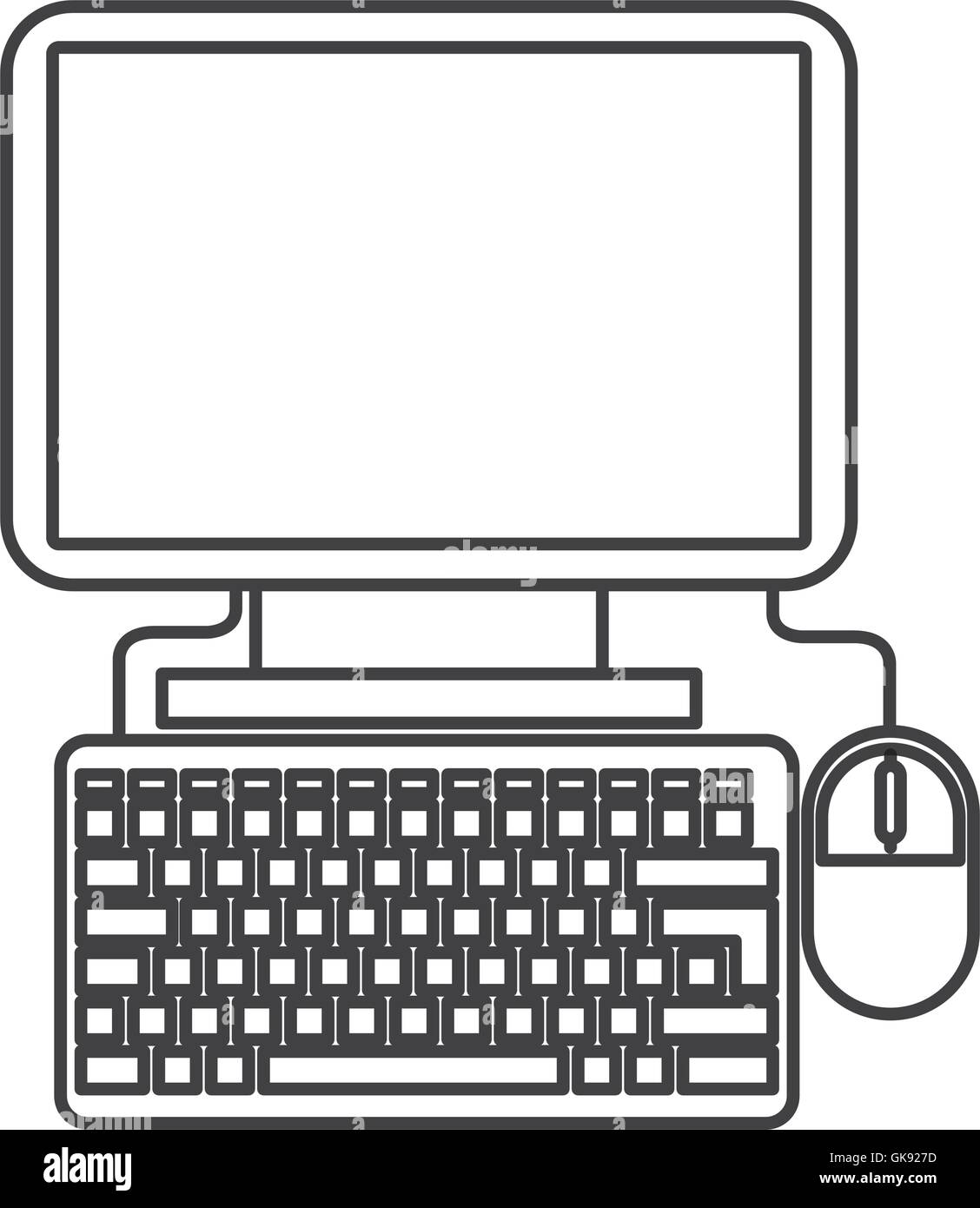 desktop computer desktop icon Stock Vector Image & Art - Alamy