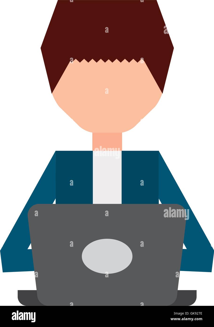 user computer laptop isolated Stock Vector Image & Art - Alamy