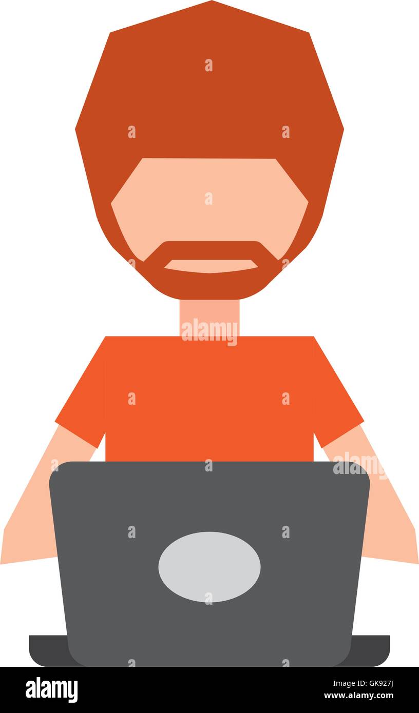 user computer laptop isolated Stock Vector Image & Art - Alamy