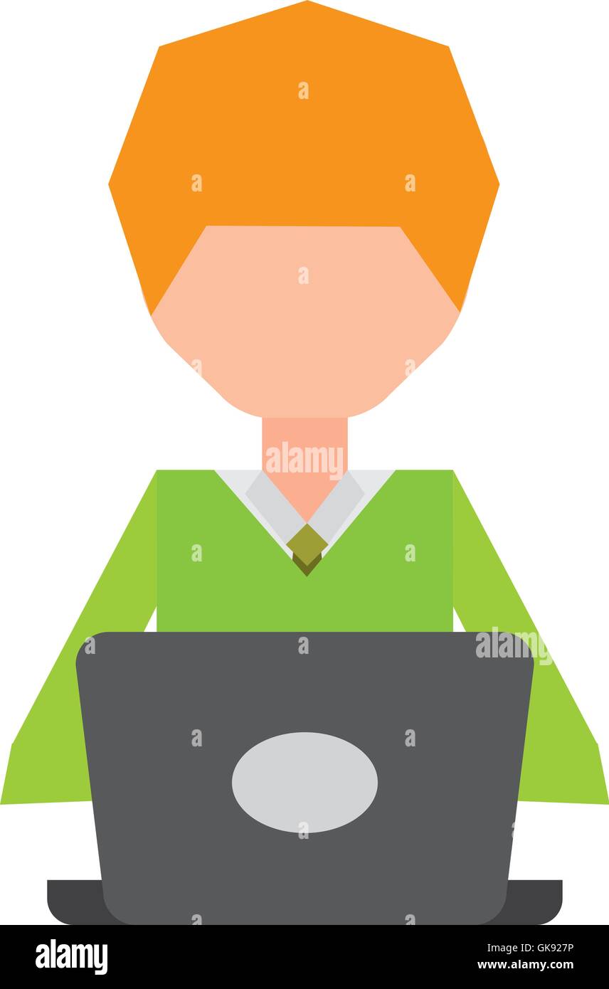 user computer laptop isolated Stock Vector Image & Art - Alamy