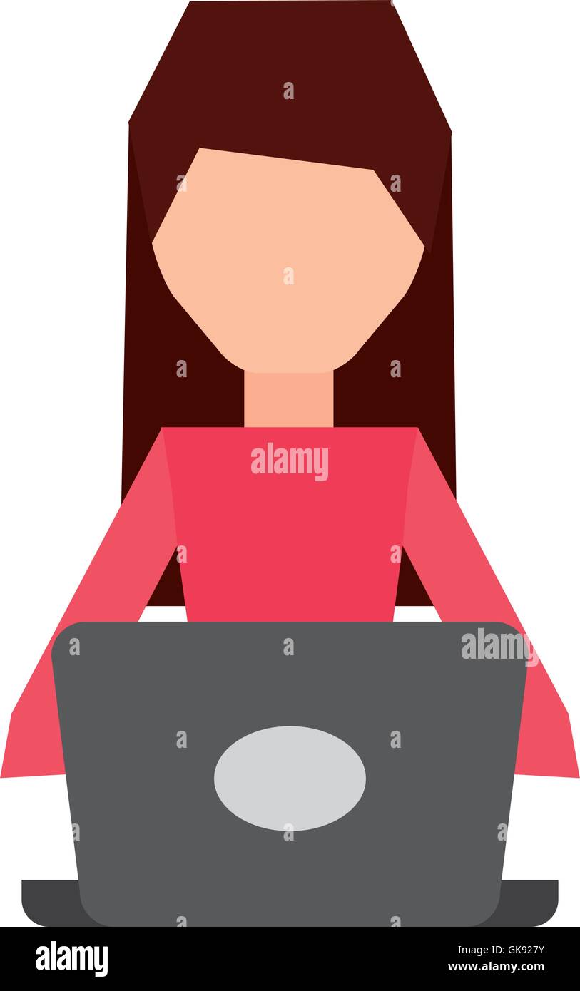 user computer laptop isolated Stock Vector Image & Art - Alamy