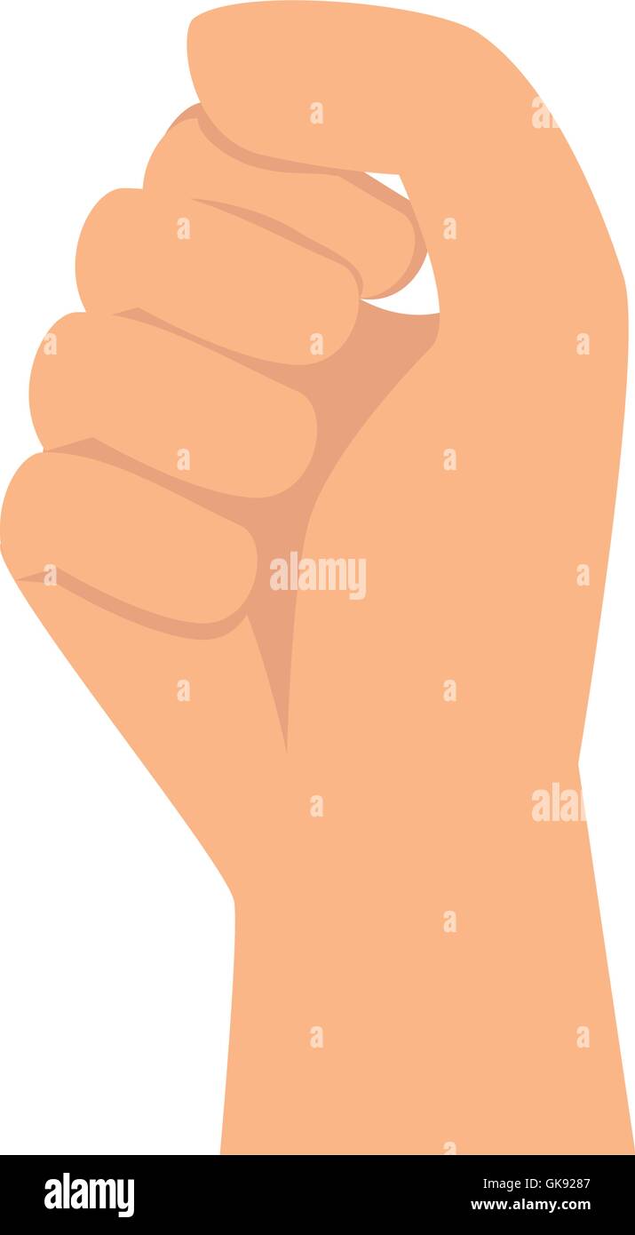 hand clenched fingers gesture Stock Vector Image & Art - Alamy