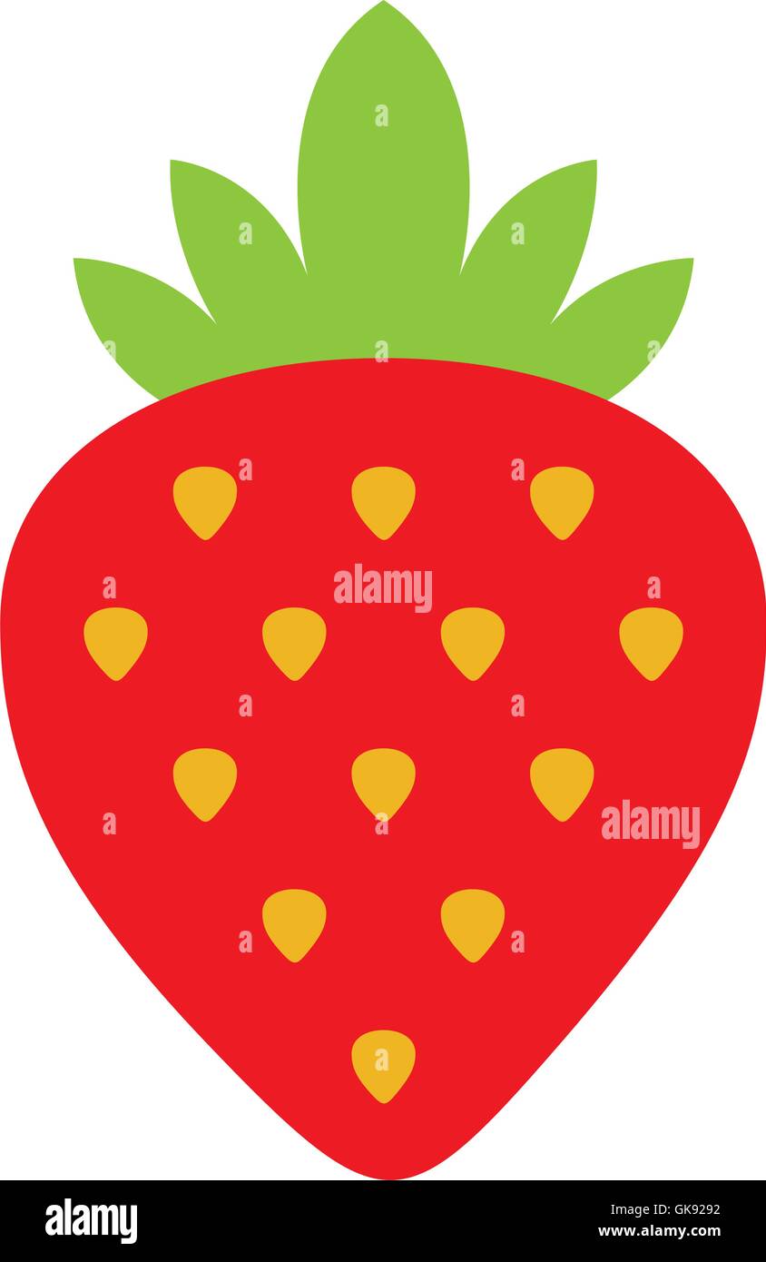 strawberry fresh fruit icon Stock Vector Image & Art - Alamy